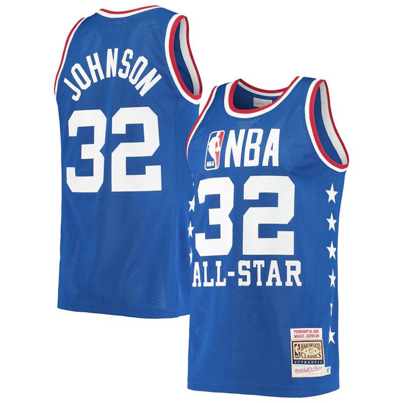เสื้อกีฬาแขนกุด ลายทีม ACE NBA Jersey Los Angeles Lakers No.32 Johnson ...