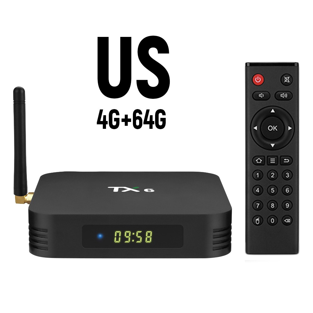กล่องทีวีTx 6 Android 7 . 1 เครื่องเล่นเครือข่าย 4 G + 32 Gb บลูทูธ 4 ...