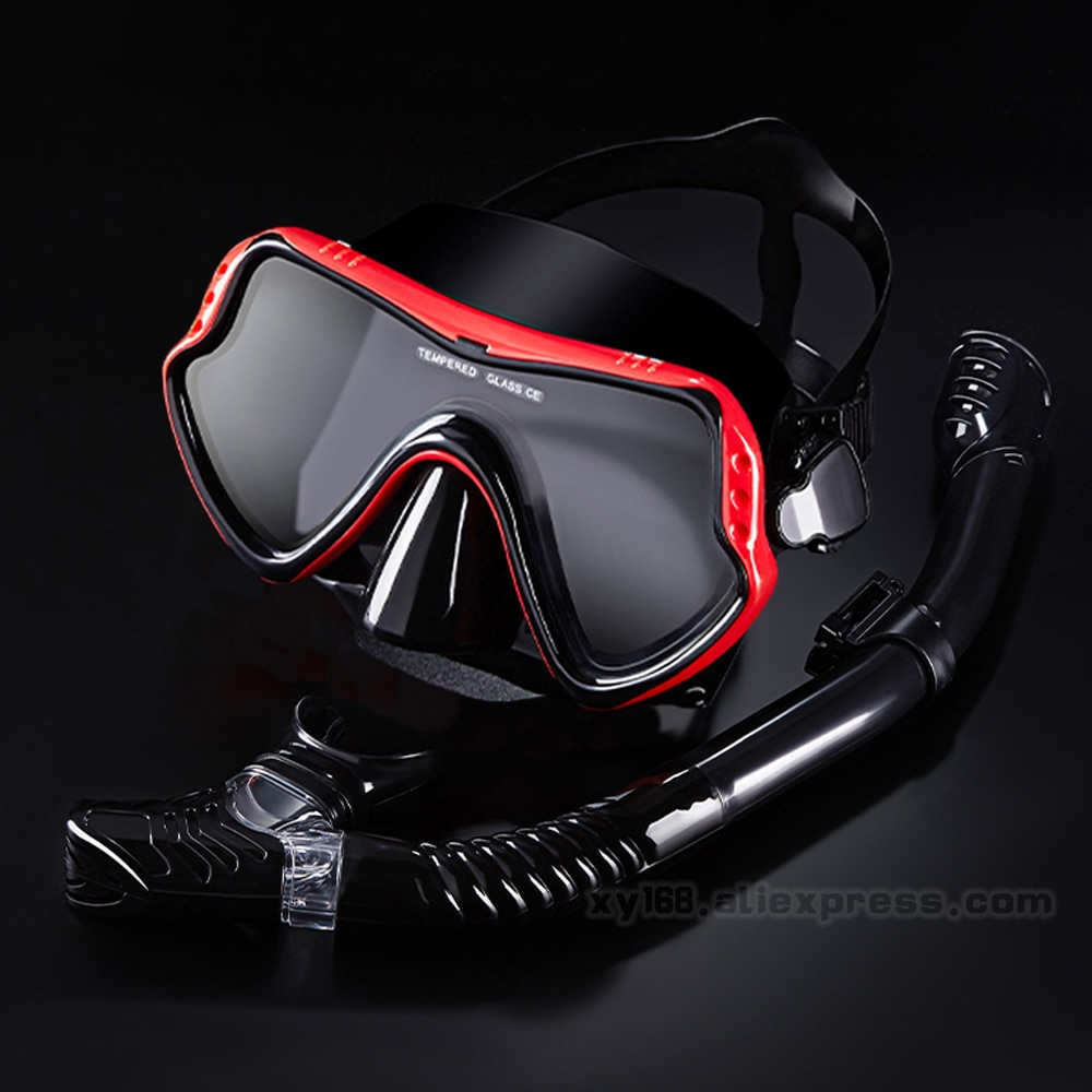 Professional Scuba Diving Masks Snorkeling Set Adult Silicone Skirt ...