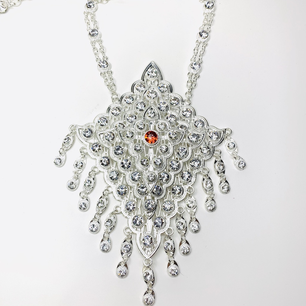 เครื่องประดับไทย สร้อยคอขนาดใหญ่ของผู้ชาย เครื่องประดับชุดไทย พลอยเทียม ...