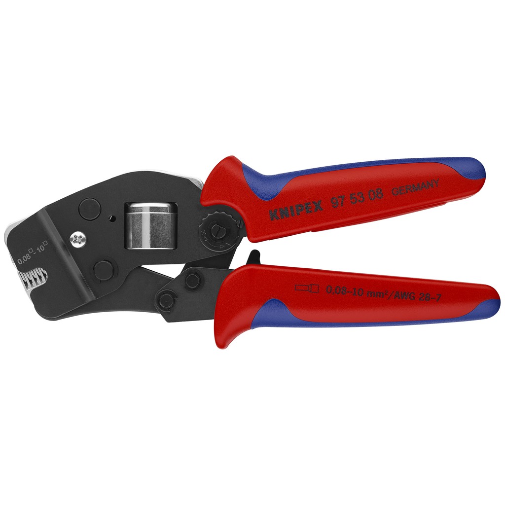 KNIPEX Self-Adjusting Crimping Pliers for end sleeves, front loading ...