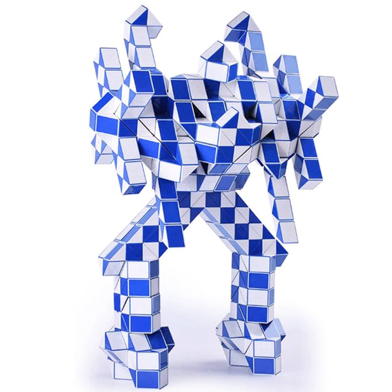ไม้บรรทัดปริศนา รูบิคงู 240 ข้อ ใหญ่สุด Magic Snake Twist Cube Puzzle ...