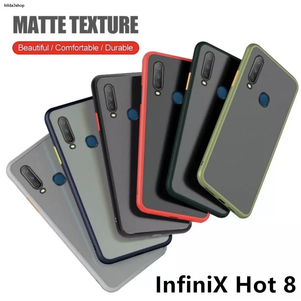 ในสต็อกส่งจากกรุงเทพฯพร้อมส่ง Case Infinix Hot 8 เคสกันกระแทก ปุ่มสีผิว ...