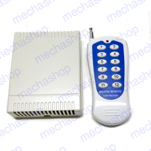 สวิทซ์รีโมท 12ช่อง ควบคุมสวิทซ์ไฟ 12 Channel Wireless Radio RF Remote Control System 315MHz ...