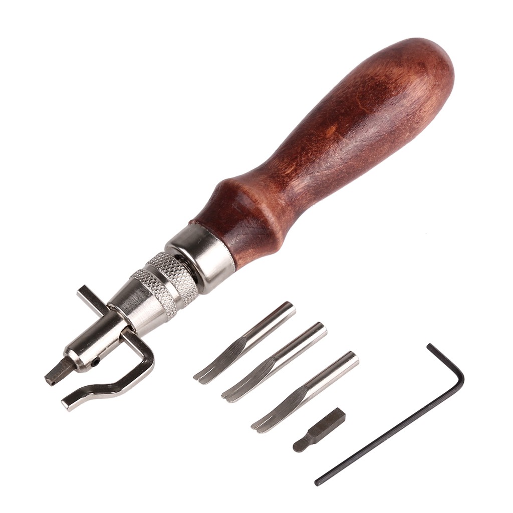 เครื่องมือ：5 In 1 DIY Leathercraft Leather Craft Stitching Tool Set ...