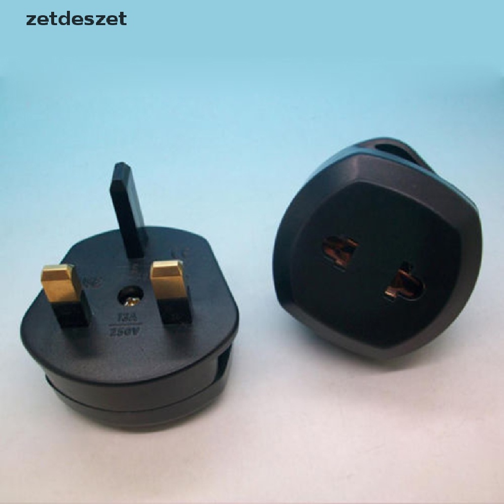 (zetdeszet) 1PC New USEU to UK AC Power Plug Travel Converter Home ...