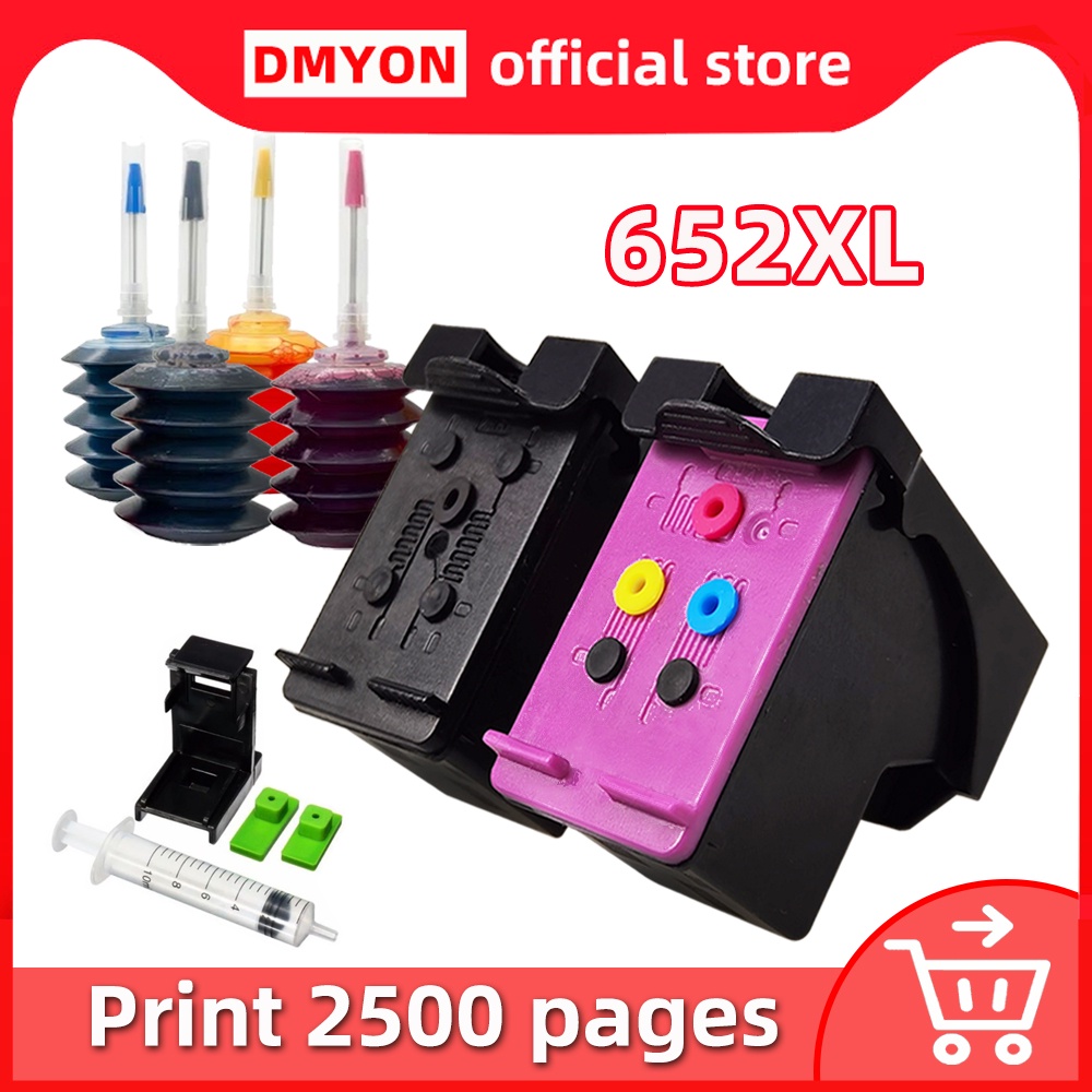 652 XL Ink Cartridge Compatible for HP Printer 652XL Deskjet Advantage ...