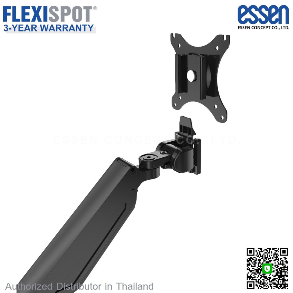 FlexiSpot Single Monitor Arm (MA8 Black) - essenconcept - ThaiPick