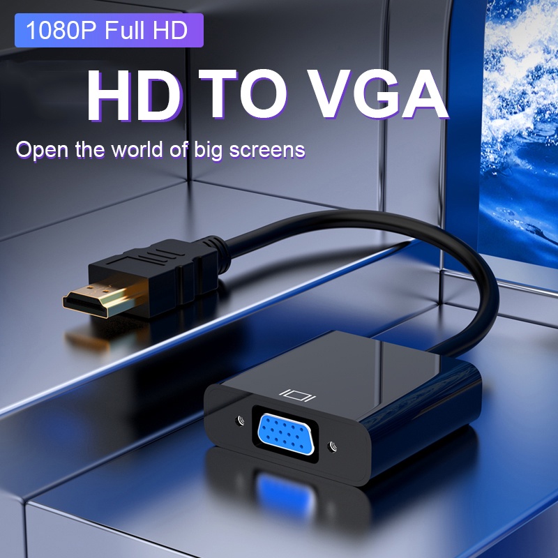 HD to VGA Cable สายแปลง จากHDออกVGA Full HD 1080P สาย HD to VGA ...