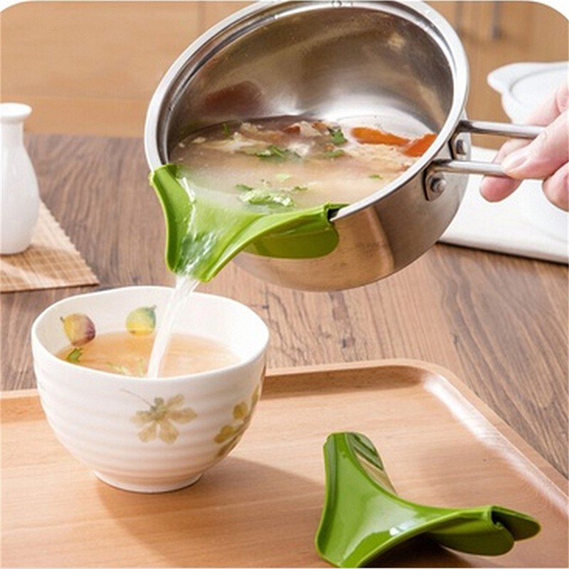 fabuloushouse e Slip On Pour Spout Bowls Pots PansDrip Free Easy ...