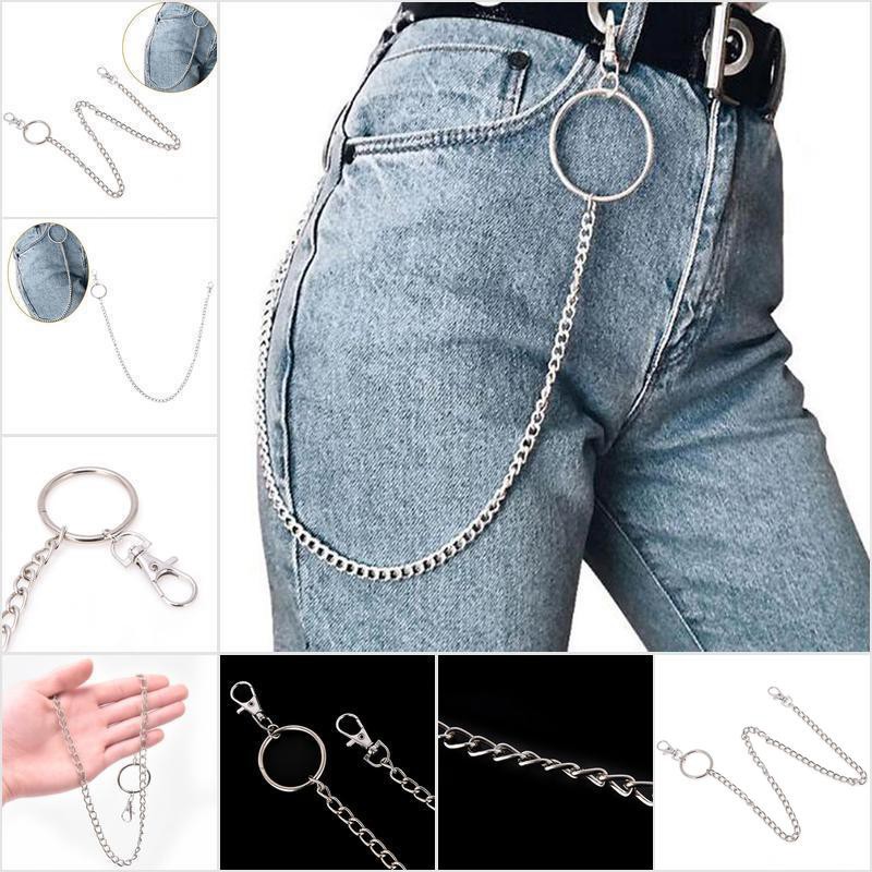 LHGC Extra Long Strong Metal Hipster Jean Belt Keychain Ring Clip Key ...