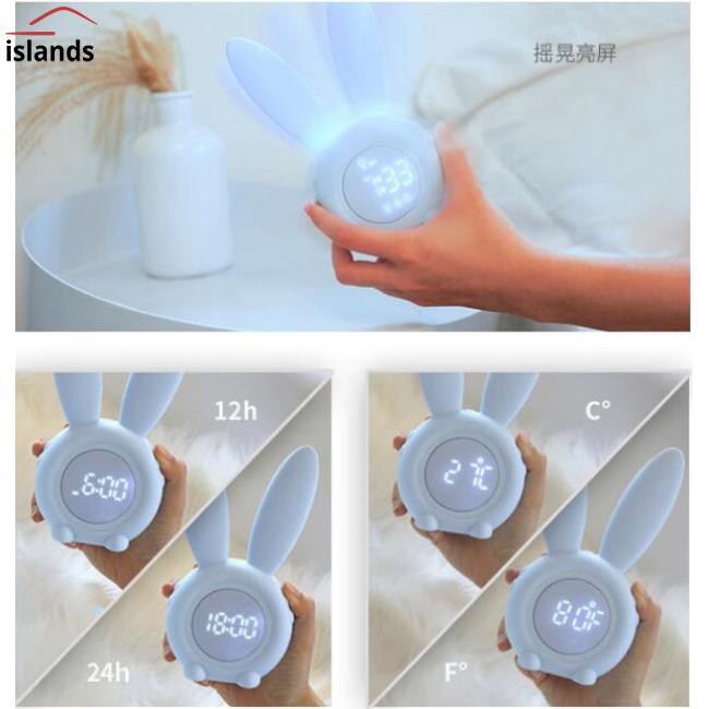 Thermometer Temperature Display Rechargeable Night Light Digital ...