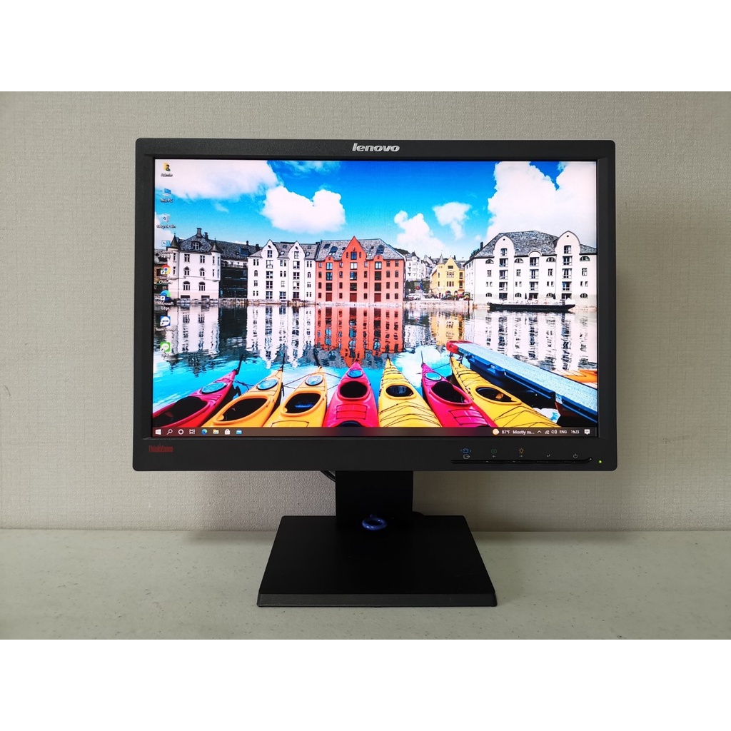 จอคอมพิวเตอร์ มือสอง Lenovo รุ่น LT1952PWD ขนาด 19 นิ้ว พอร์ตเชื่อมต่อ ...
