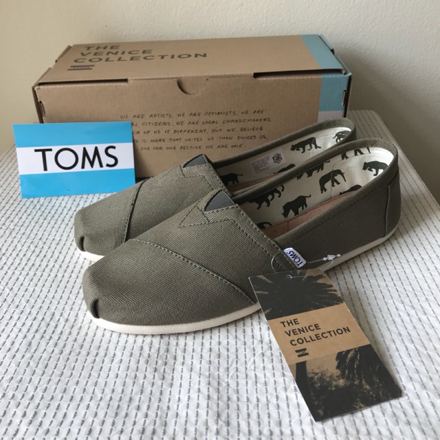 Toms Classic Olive Canvas แท้จากช้อป ของใหม่ ลดถูกมาก - niceshopforu ...