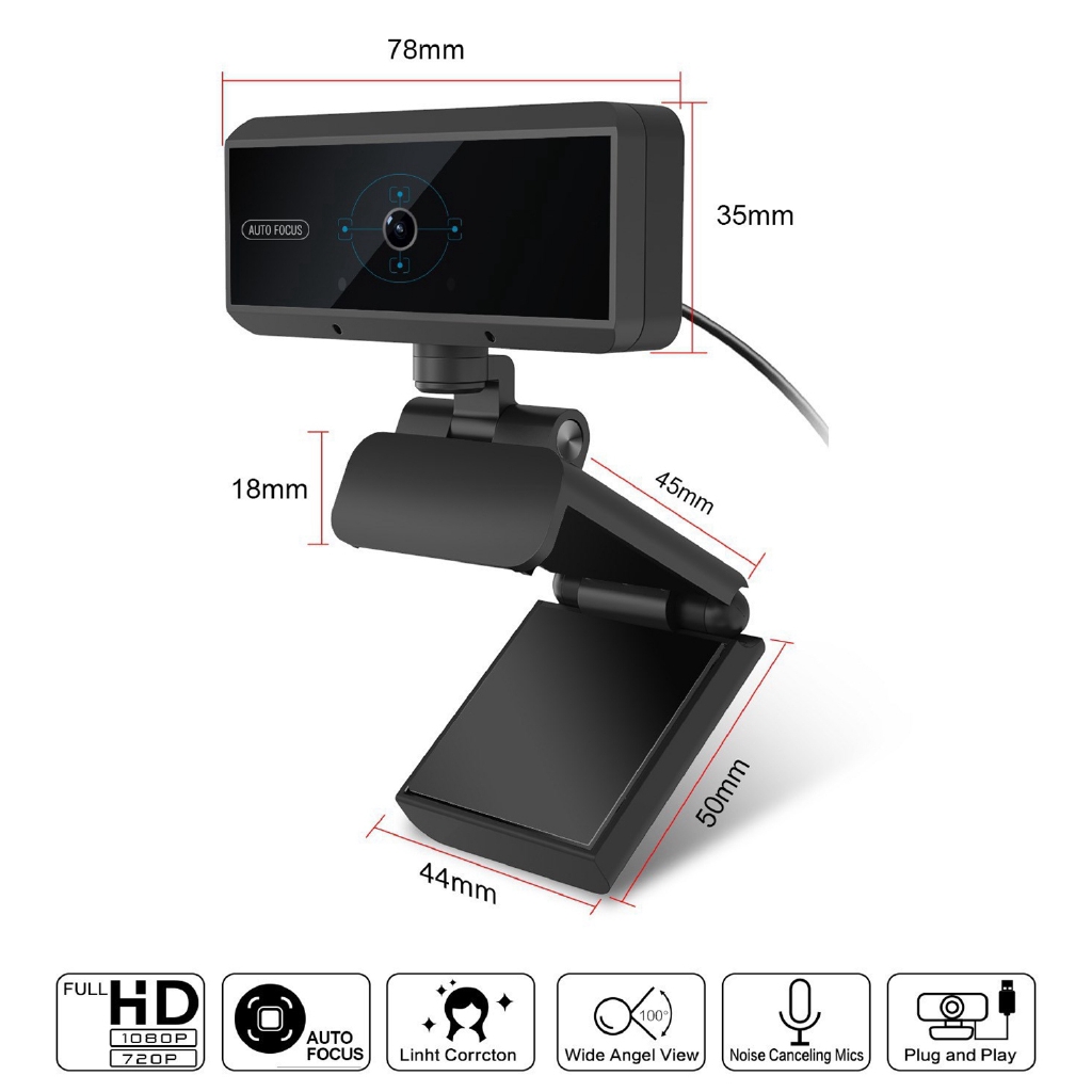 Sale~HD 1080P 5MP Webcam Built-in Microphone Auto Focus Video Call ...