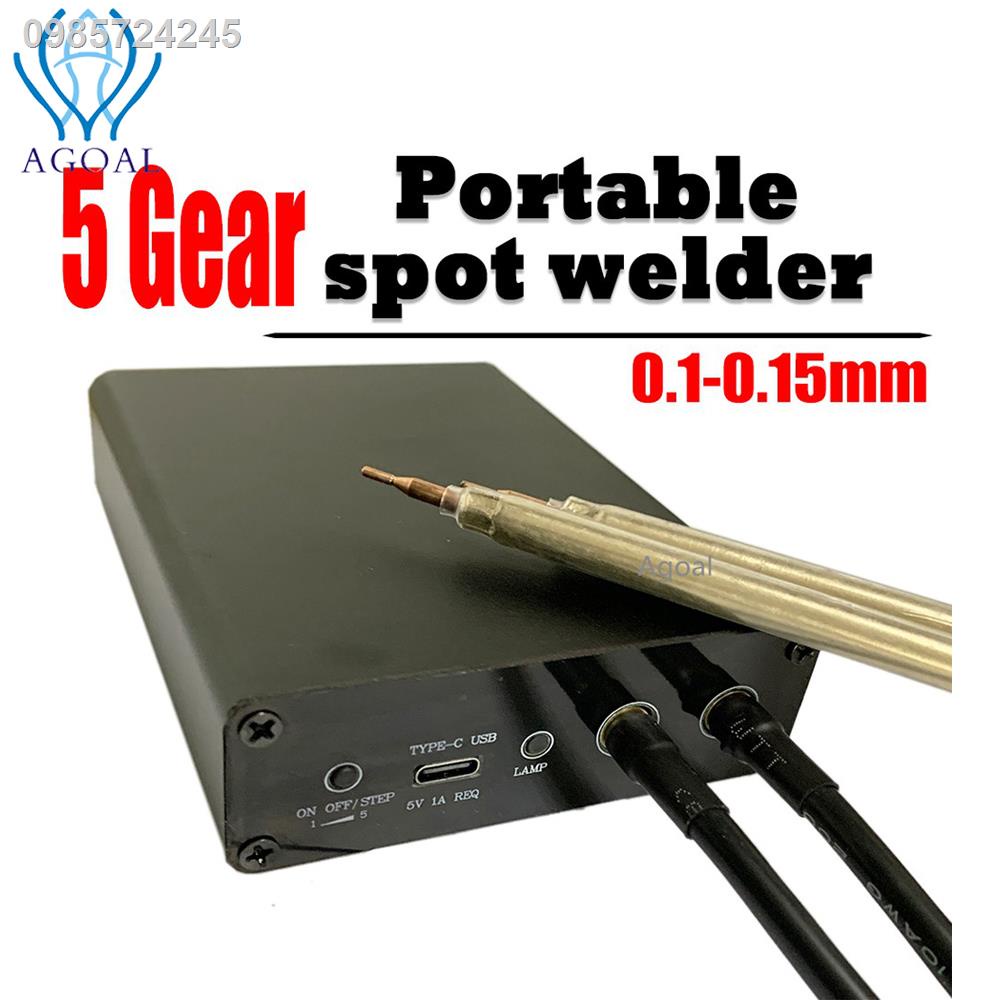 Agoal Spot Welder 5-Speed Portable DIY Mini Spot Welder Aluminum Shell ...