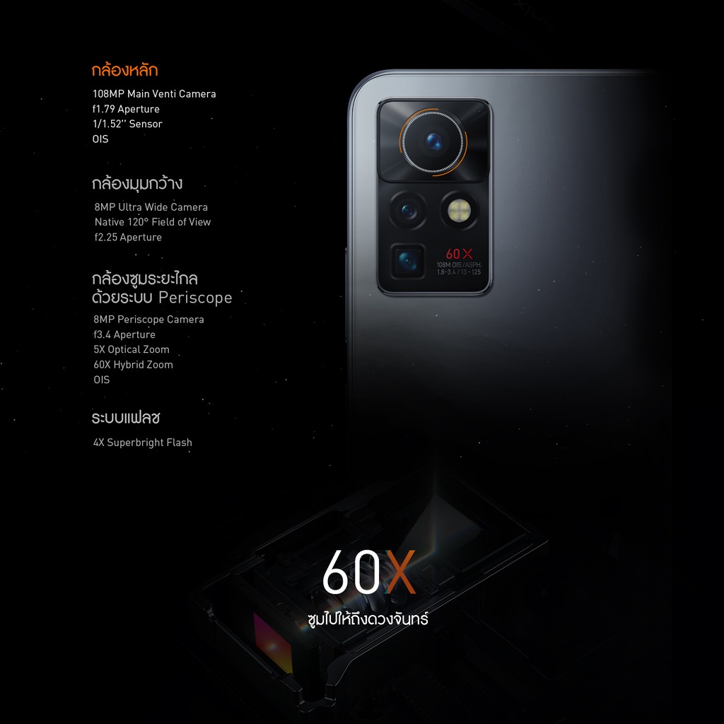Infinix Zero X Pro หน้าจอ AMOLED ขนาด 6.67 นิ้ว รองรับชาร์จไว 45W รับ ...