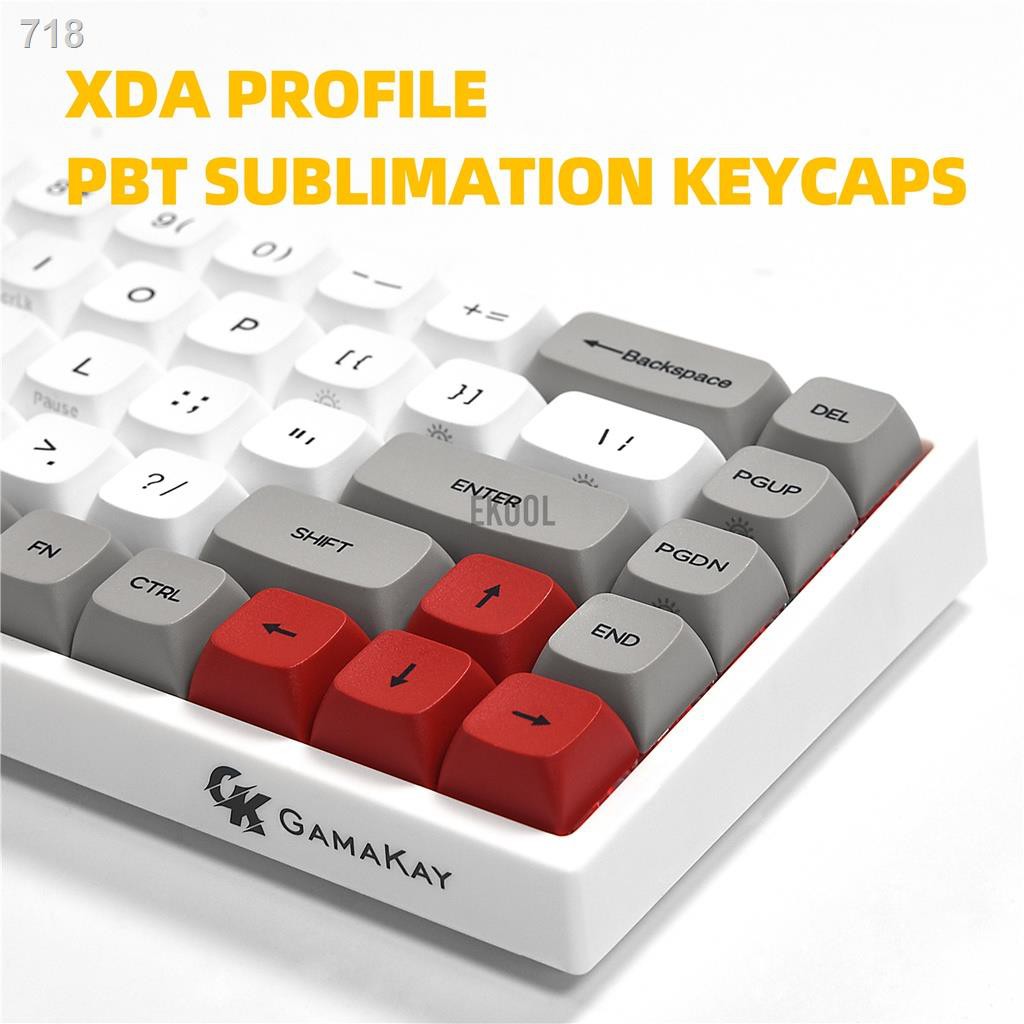 GAMAKAY TK68 Mechanical Keyboard 68 Keys Triple Mode Connection Wired ...