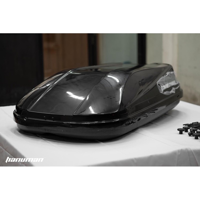 กล่องหลังคา Hanuman Roof Box 400Lสำหรับติดตั้งบนแร็คหลังคา มีกุญแจ ทน ...