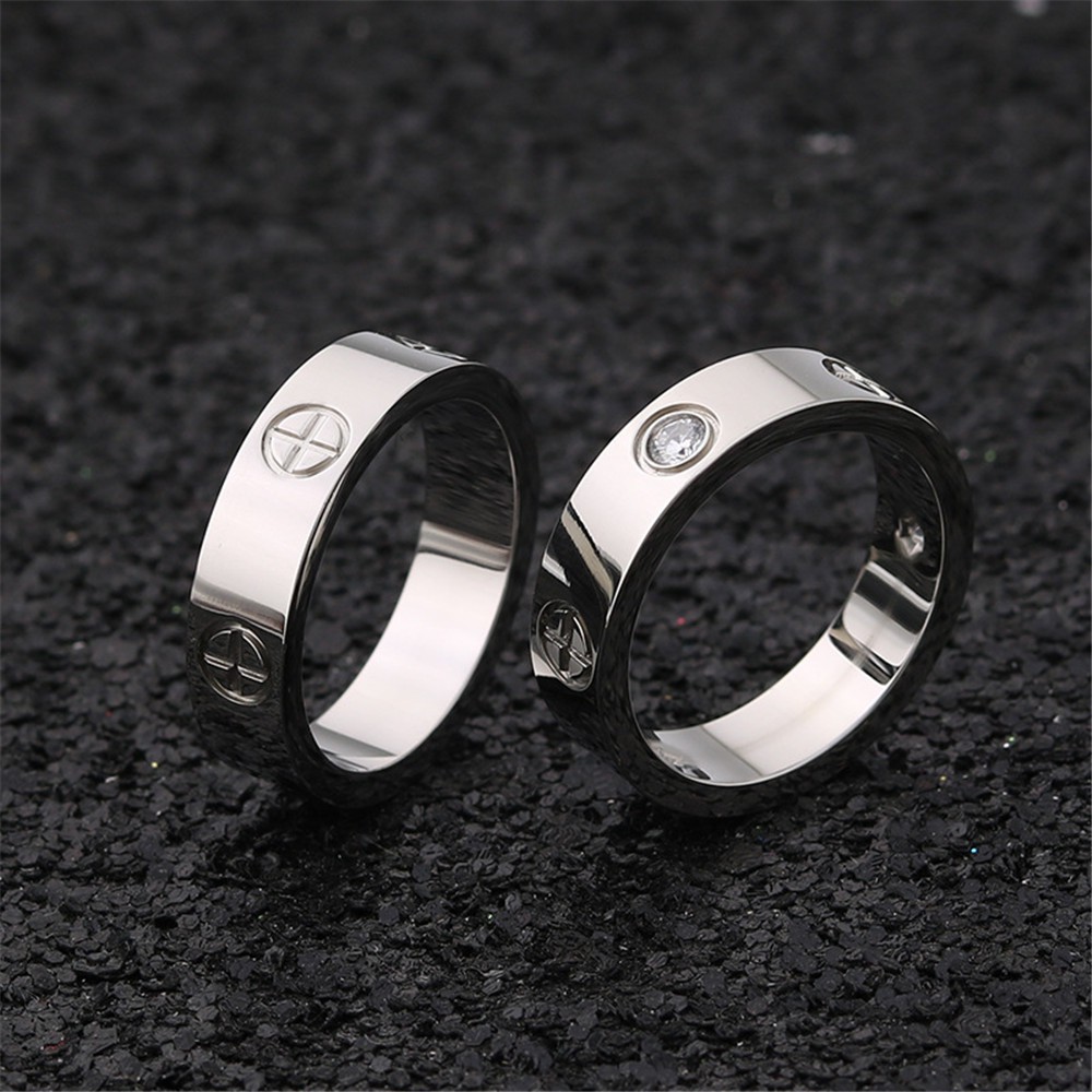 Cross Screw Rings For Women Accessories Stainless Steel Men Jewelry ...