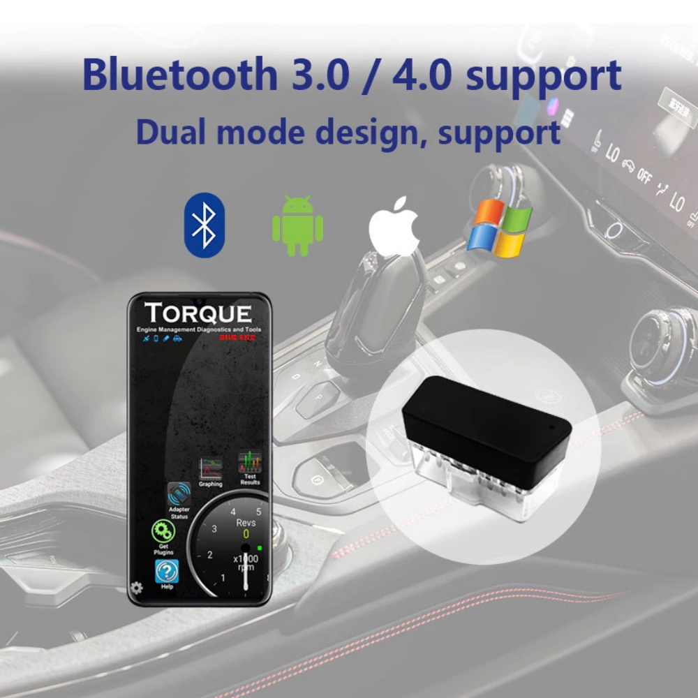 New Thinmi Micro OBD2 Bluetooth 3.04.0 (Dual Mode) Support iOS Android Auto Diagnostic Scanner ...