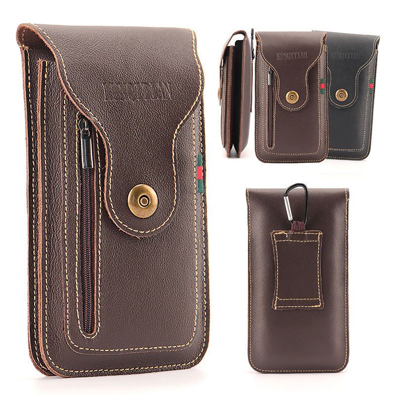 New cowhide mobile phone bag multi-functional ultra-thin waterproof ...