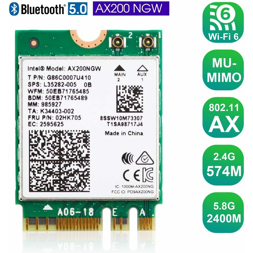 WWAN modula M.2 intel AX200NGW WiFi 6 | Shopee Thailand