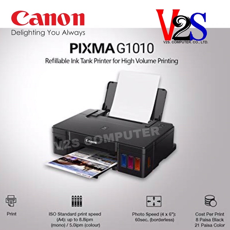 Canon Printer PIXMA รุ่น G1010 เครื่องปริ้นเตอร์อิงค์เจ็ทแท้ง ขายหมึก ...