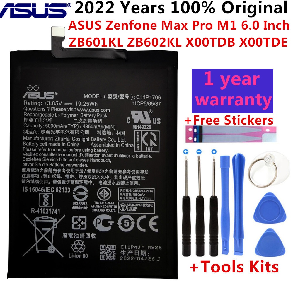 Original ASUS High Capacity C11P1706 Phone Battery For Asus ZB601KL ...