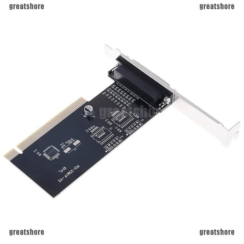(gre) pci to parallel lpt 25 pin db 25 เครื่องพิมพ์การ์ดควบคุม - greatshore.th - ThaiPick