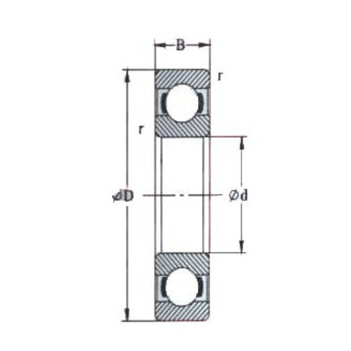 S6001ZZ ตลับลูกปืนเม็ดกลมร่องลึกสแตนเลส ( STAINLESS BALL BEARINGS ...
