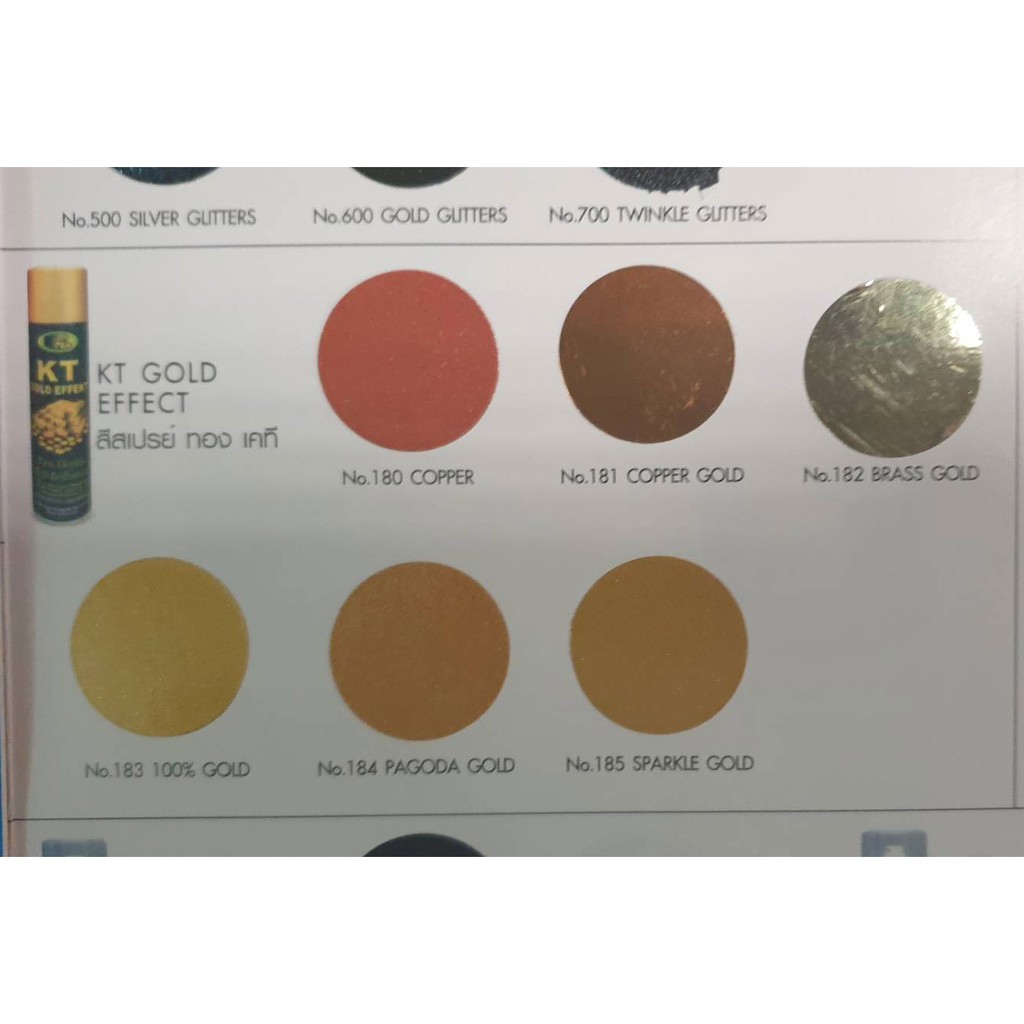 สเปรย์ทอง Bosny KT Gold Effect น้ำหนักสุทธิ 225 กรัม สเปรย์สีทอง บอสนี่ ...