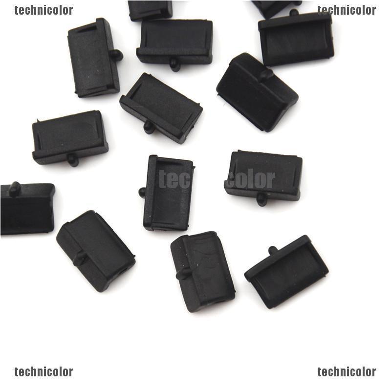 20pcs Soft Plastic USB Port Plug Cover Cap Anti Dust Protector Female ...