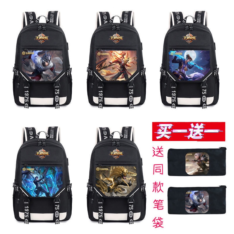 กระเป๋าเป้สะพายหลัง ลายการ์ตูนอนิเมะ King glory Xin Feiheng Monkey King ...