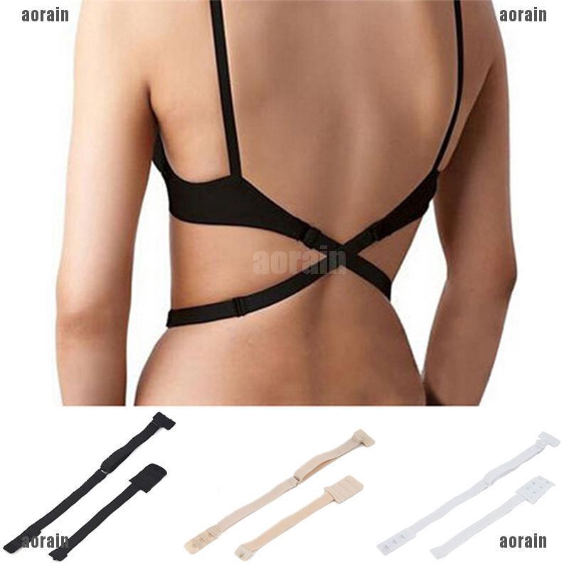 AG Low Back Backless Bra Strap Adapter Converter Fully Adjustable Extender Hook New GL - aorain ...