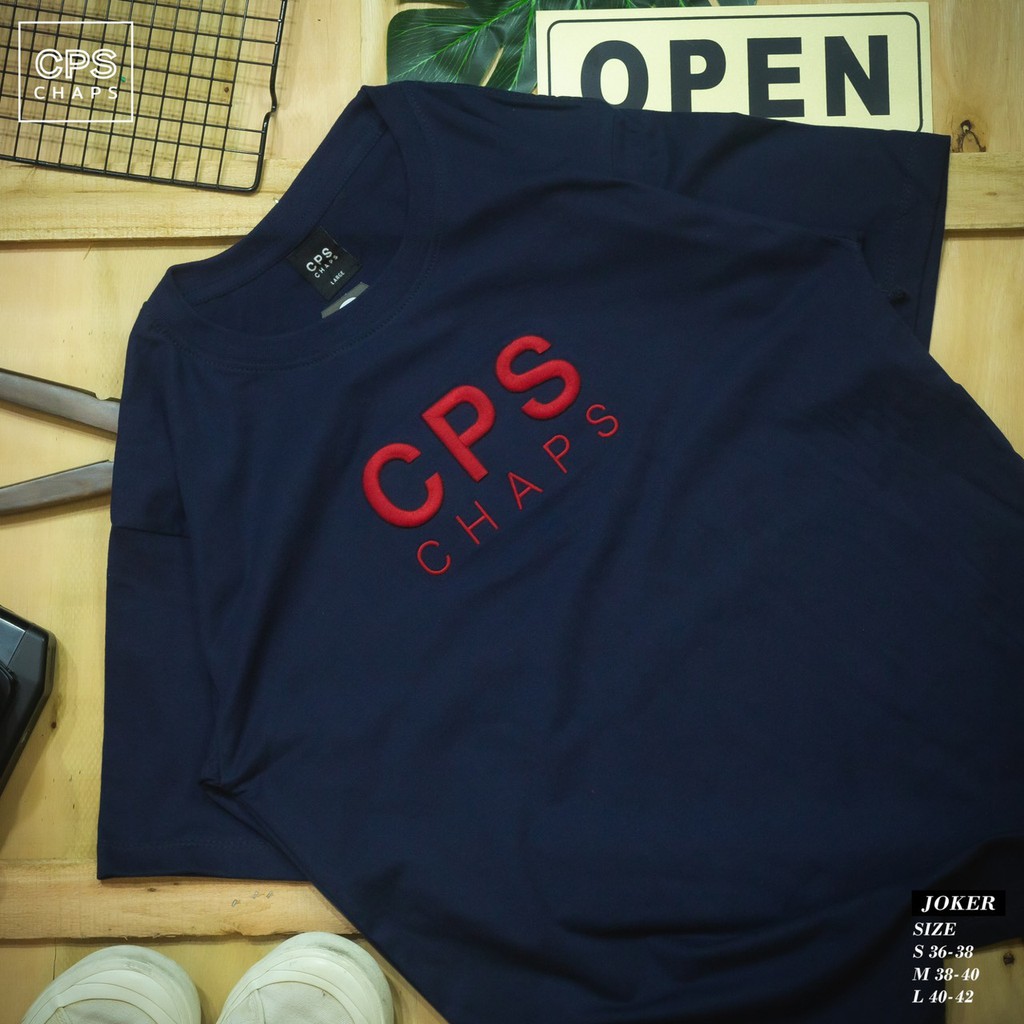 No.40เสื้อยืดแขนสั้นCPS Cotton100 CPSCHAPปักนูน งานปักงานป้าย - ladyluckshop - ThaiPick