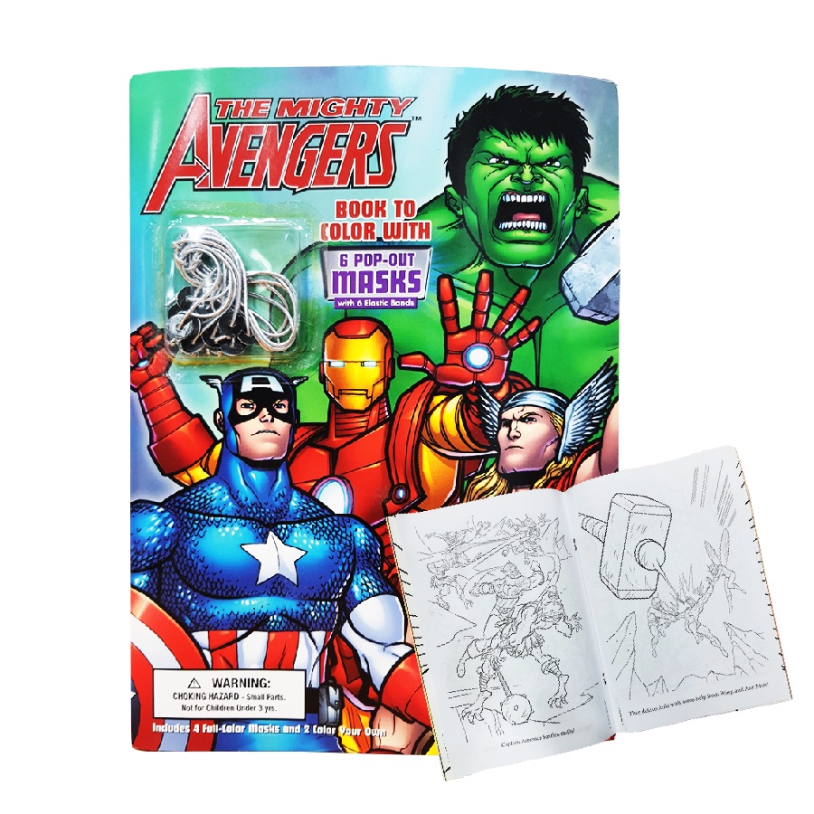 ใส่โค้ด ATX6HHZD ลด 10 Wel-B THE MIGHTY AVENGERS - Book to color with 6 ...