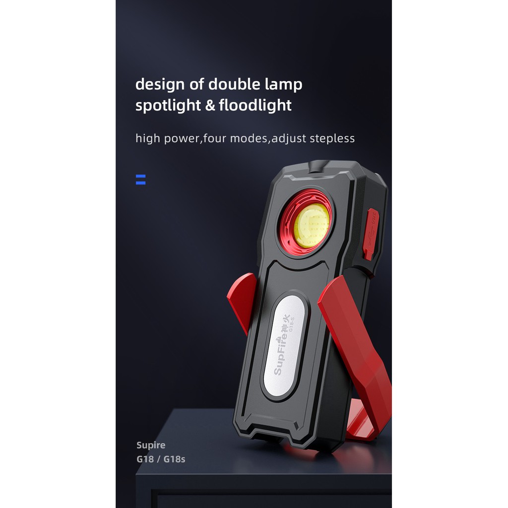 ไฟฉาย Supfire G15แบบพกพาแสงไฟฉายทรงกระบอกLEDทำงานกลางแจ้ง ท้ายแม่เหล็ก ...