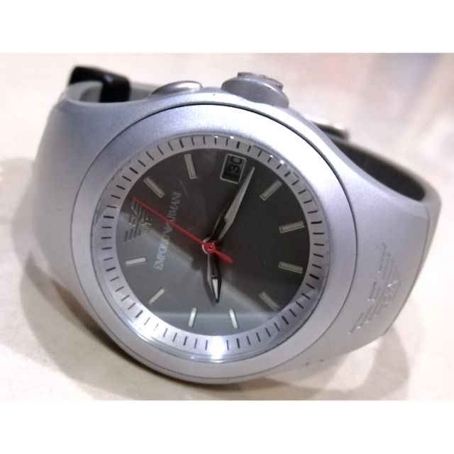 Emporio Armani ผู้ชายคลาสสิกซิกม่าสีเขียวเข้มแบบ Dial Chrono นาฬิกา ...