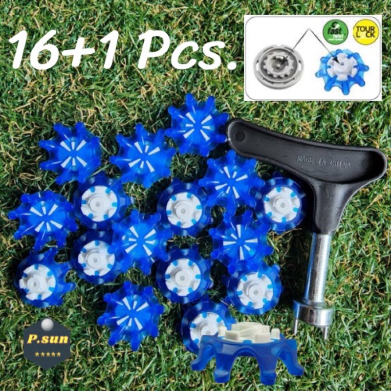 ปุ่มรองเท้ากอล์ฟ 14 pcs. ตัวไข Spikes golf cleats Fast Twist 3.0 tour ...