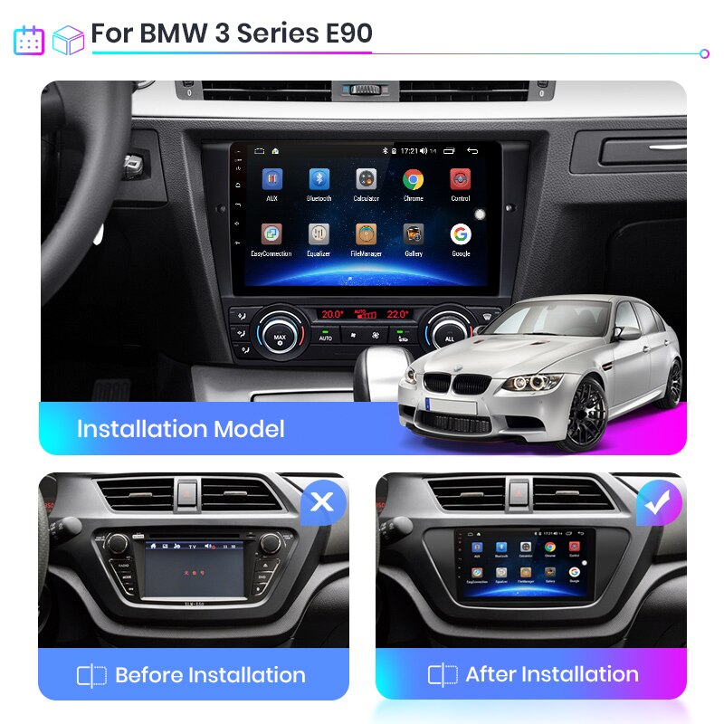Junsun V1 Pro 2G 32G สำหรับ BMW E90 Android 10 E91 E92 E93 3 Series รถวิทยุเครื่องเล่นวิดีโอ ...