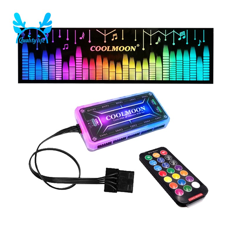 Coolmoon Chassis Light Board Rgb บอร์ดไฟส่องสว่าง 5 V สําหรับใช้ในการ ...