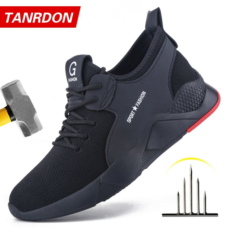 Indestructible Man Safety Shoes Light Non-Slip Work Sneakers Breathable ...