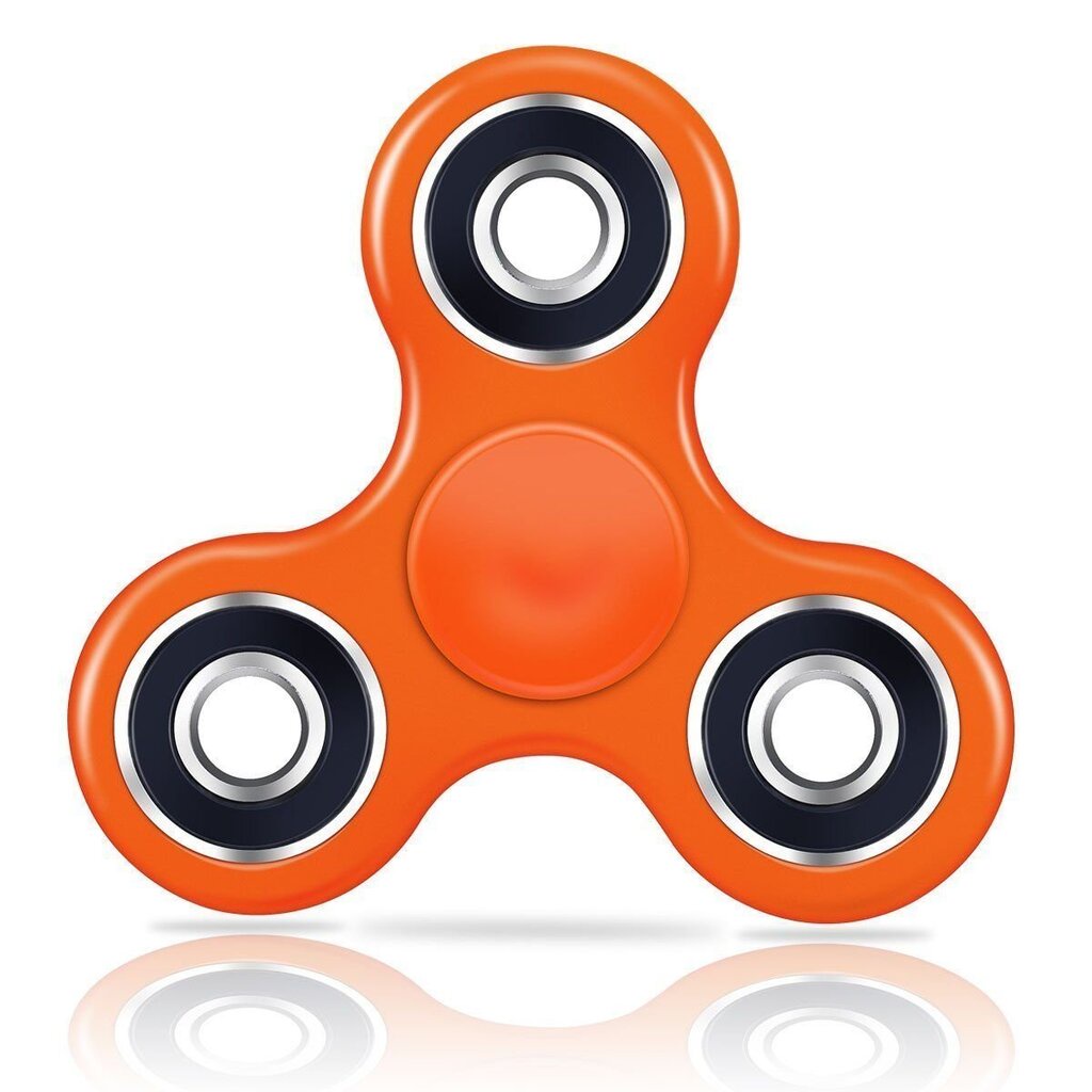 ฟิดเจ็ท แฮนด์ สปินเนอร์ แบบธรรมดา (ลูกปืน 4 ตัว) - ส้ม Basic Fidget Hand Spinner | Shopee Thailand
