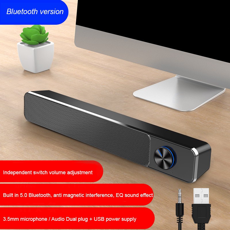 TOB1 AUX Wired Wireless Computer Speakers Home Theater Bluetooth ...