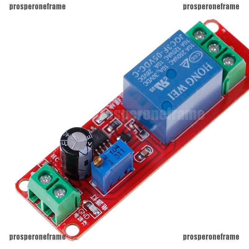 DC 5V NE555 timer switch adjustable module 0-10s time delay relay modul ...