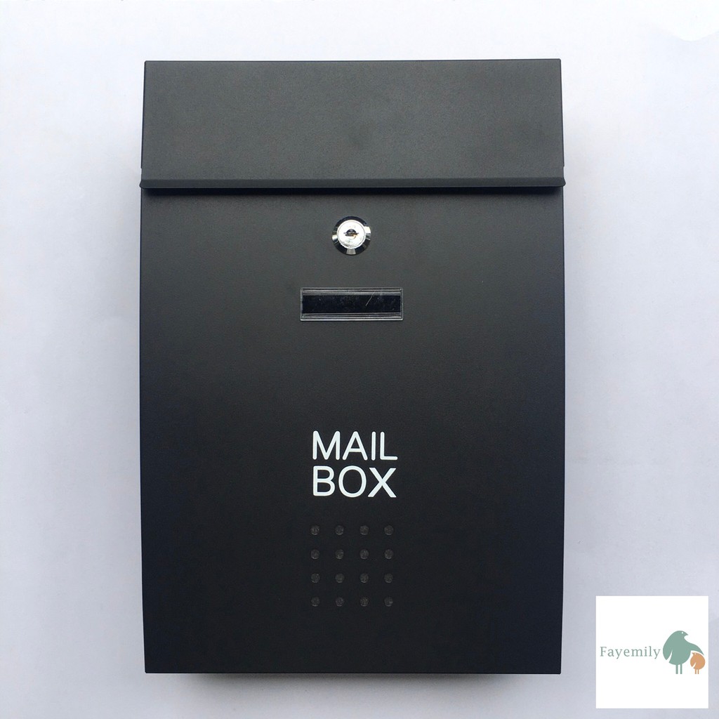 *สินค้าพร้อมส่ง* ตู้ไปรษณีย์ ตู้จดหมาย Mail Box สไตล์โมเดิร์น ใบใหญ่ ...