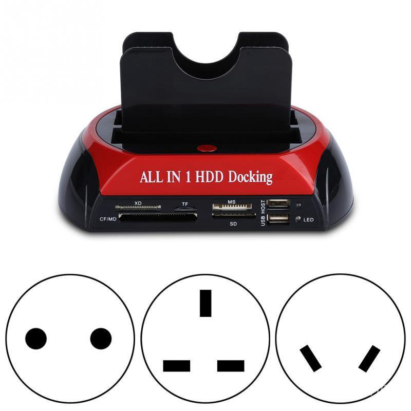 [ 24H to ship ] 2.5"/3.5" Dual SATA IDE HDD Docking Station Hard Disk ...