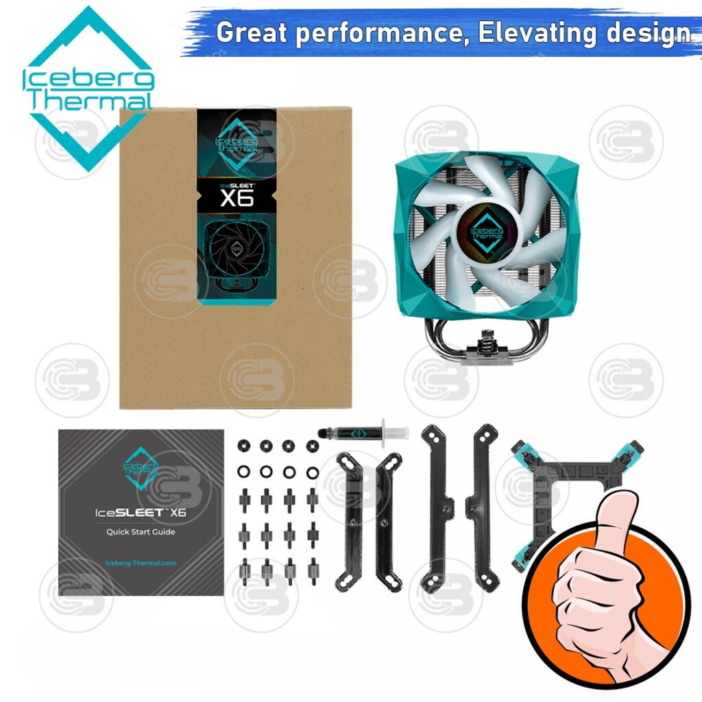 CoolBlasterThai] Heat Sink Iceberg Thermal IceSLEET X6 Multi Compatible ...