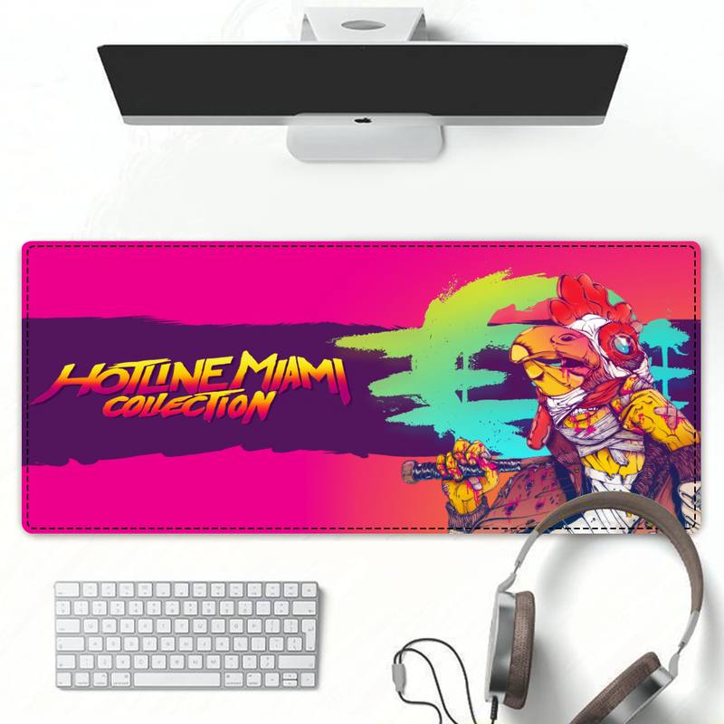 แผ่นรองเมาส์ Funny Hotline Miami Gaming Mouse Pad Gaming MousePad Large ...